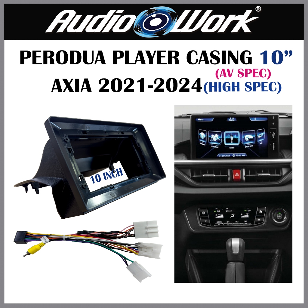 Perodua AXIA G X SE AV SPEC 2023-2024 10Inci Untuk Android Player Casing (PR-026) | Shopee Malaysia