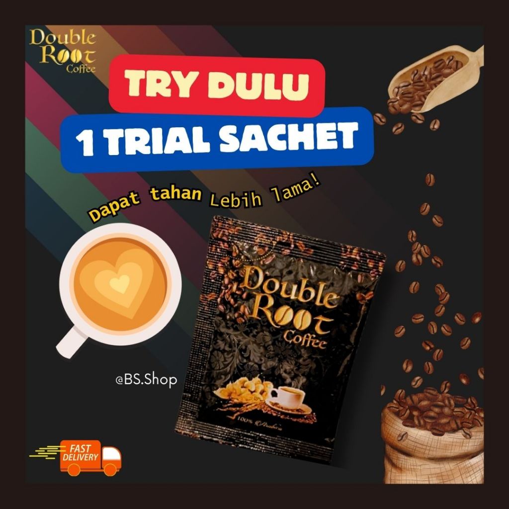 PROMOSI TRIAL PEK KOPI TONGKAT ALI DOUBLE ROOT COFFEE AKAR KAYU ASHWAGANDHA MACA TONGKAT ALI ...