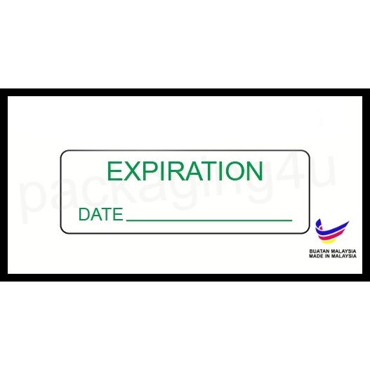 Expiration Label/ Tarikh Luput sticker/ Medical Label / 3cm x 1cm (400/ ...