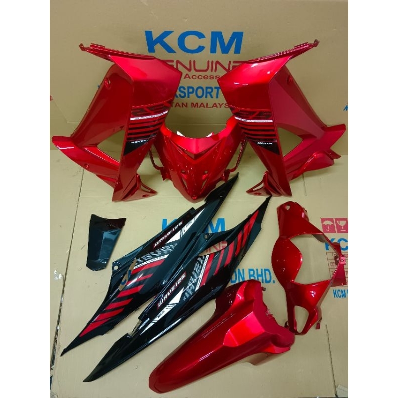 COVERSET HONDA WAVE 125X MERAH PURBA | Shopee Malaysia