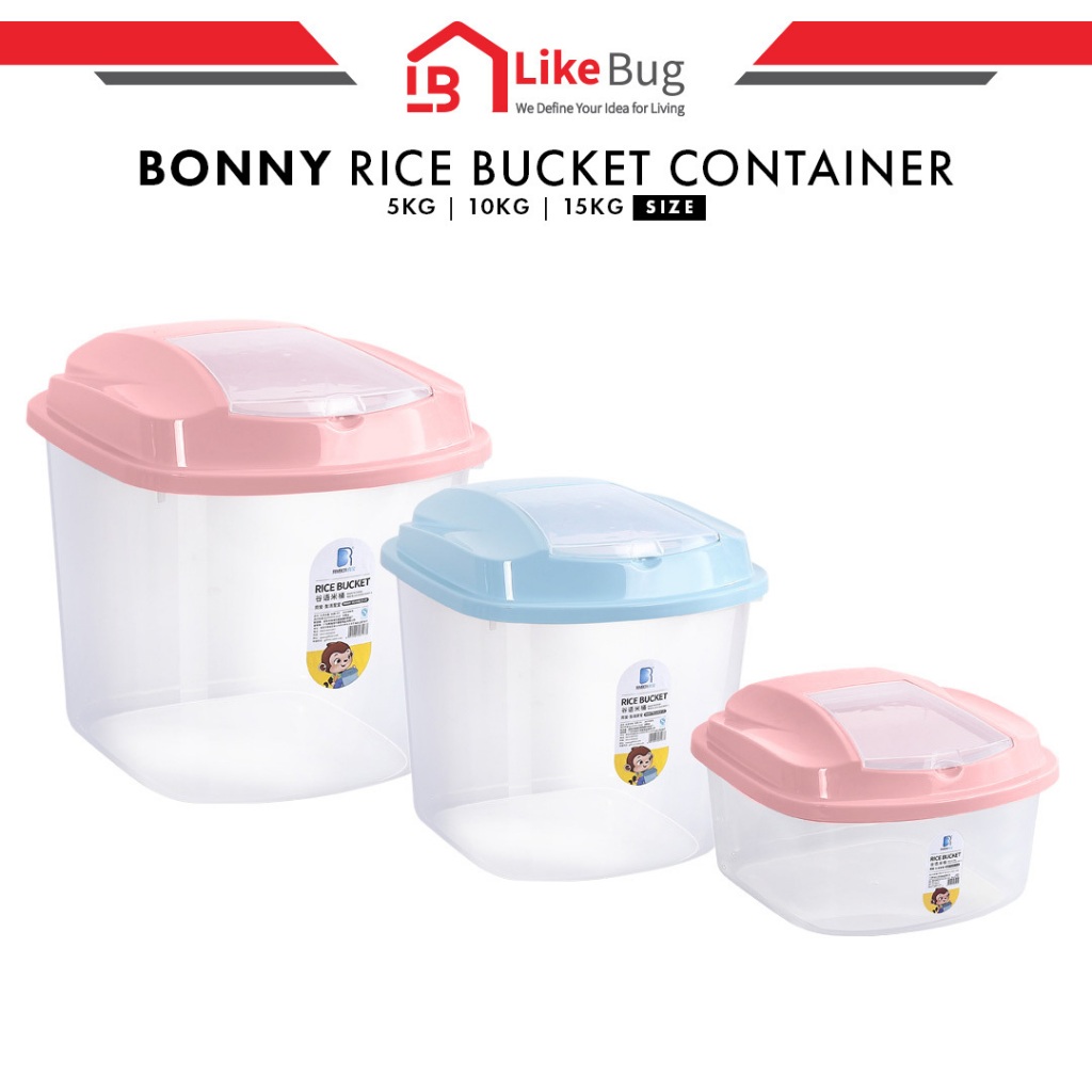 ⚡️LIKE BUG⚡️OPAL 5kg/10kg/15kg Rice Storage Box Collection Bucket ...