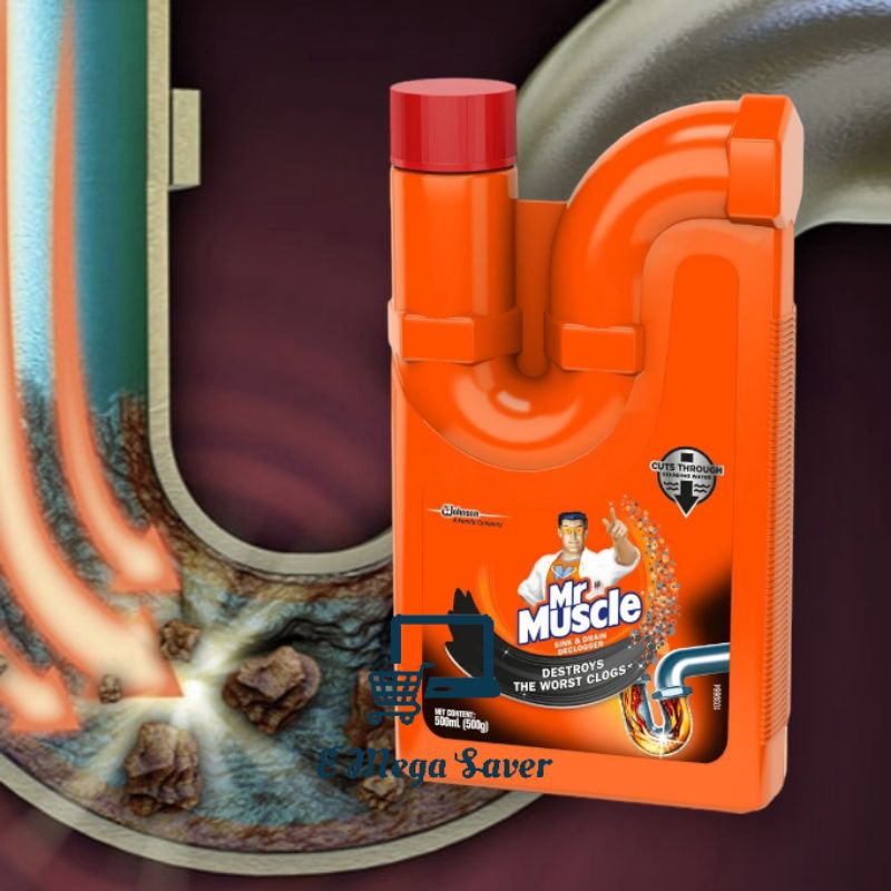 Mr. Muscle Sink & Drain Declogger 500ml | Shopee Malaysia