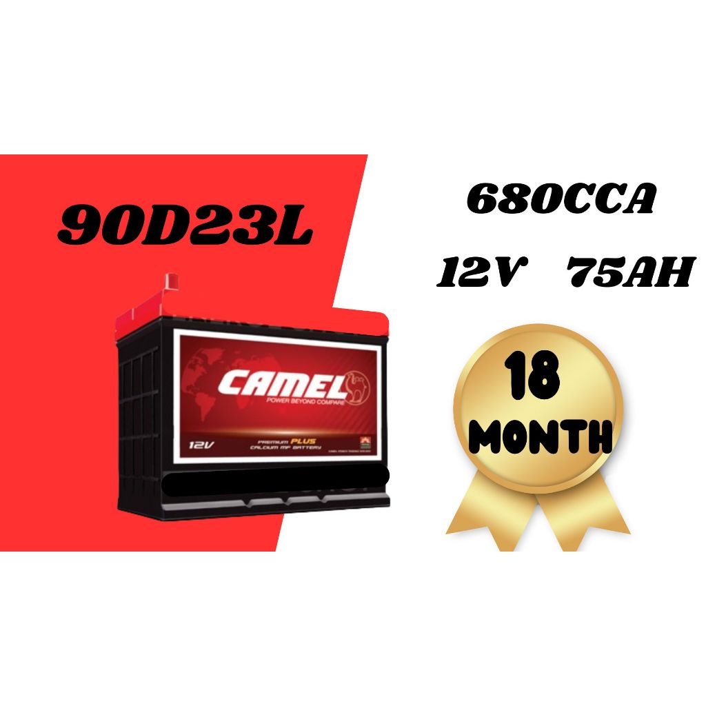 (INSTALLATION PROVIDED)Camel Premium Plus 90D23L Car Battery X70 Wish ...