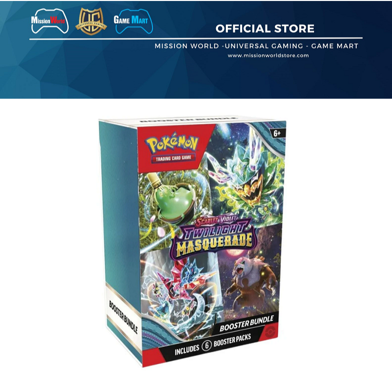 Pokemon TCG Scarlet & Violet Twilight Masquerade Booster Bundle (6 packs)(189-85796) | Shopee ...