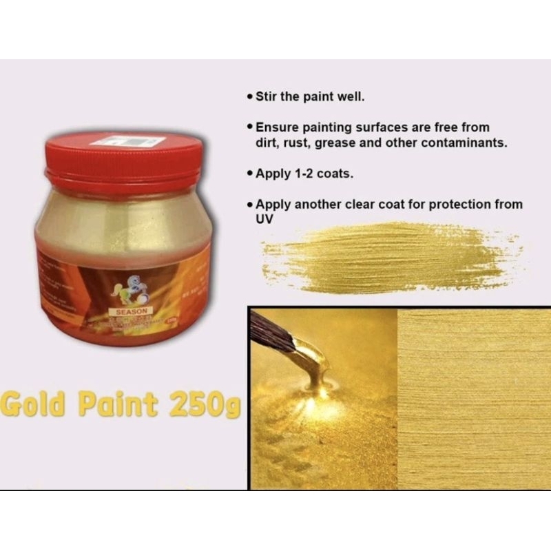 250g Season gold paint | Shopee Malaysia