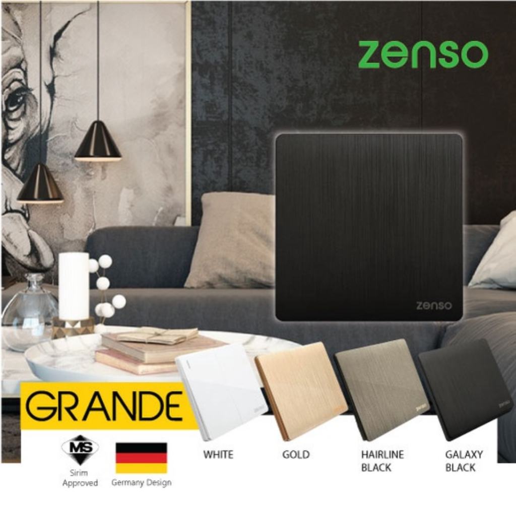 SIRIM!! ZENSO Switch Grande White Switches & Socket Suis Lampu Rumah ...
