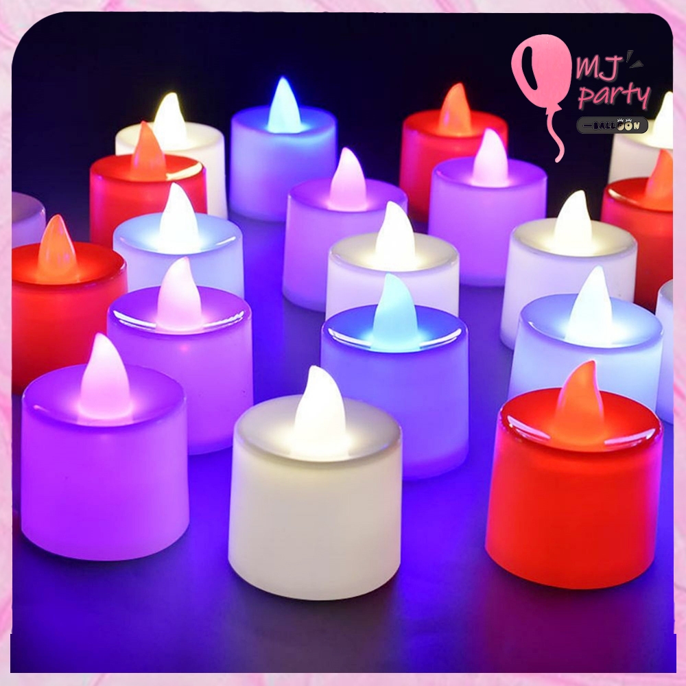 Flameless Smokeless Romantic LED Candle Night Light Lamp Wedding Party ...