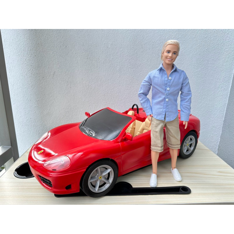 [RARE] Barbie Ferrari car (Ken and Barbie dolls NOT included) | Shopee ...