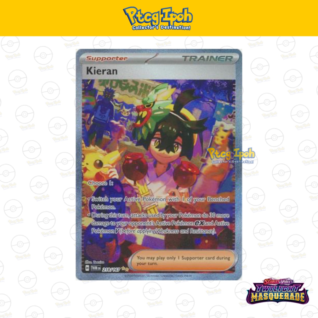 [Pokémon TCG] Twilight Masquerade: Kieran - 218/167 - Special ...