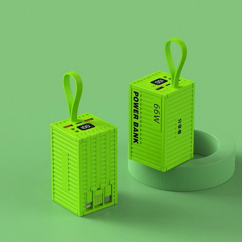 66W Fast Charging 200000mAh Container Full Capacity LED Display Power ...