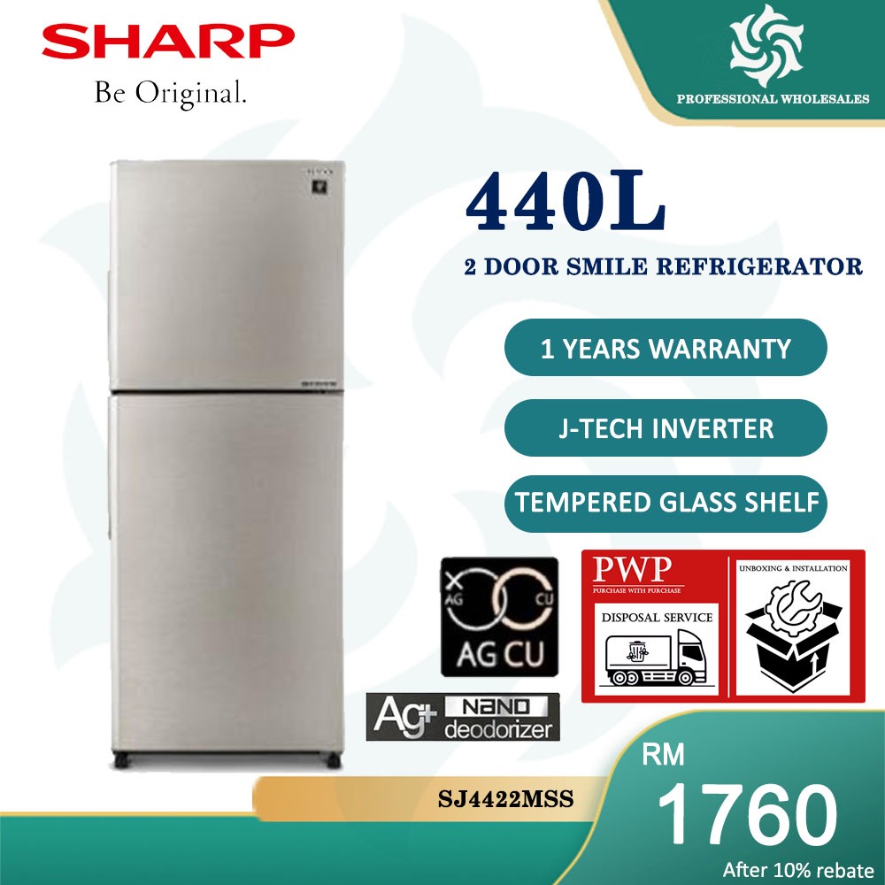 【LOWEST PRICE】SHARP FRIDGE 280L / 320L / 380L/ 410L/ 440L J TECH ...