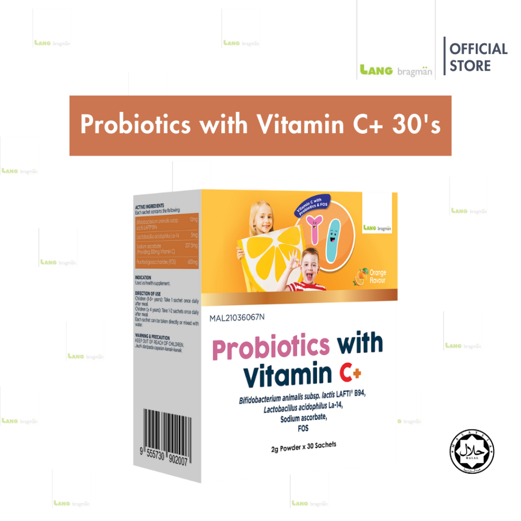 [Imuniti] Probiotik dengan Vitamin C 30s (Lang Bragman Probiotics With ...