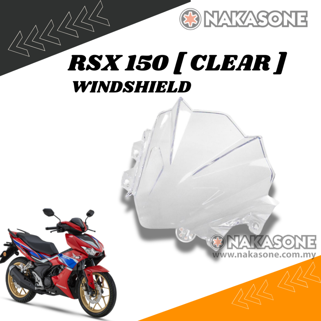 YAMAHA RSX150 RSX 150 WINDSHIELD VISOR [ CLEAR ] COVER #READY STOCK ...