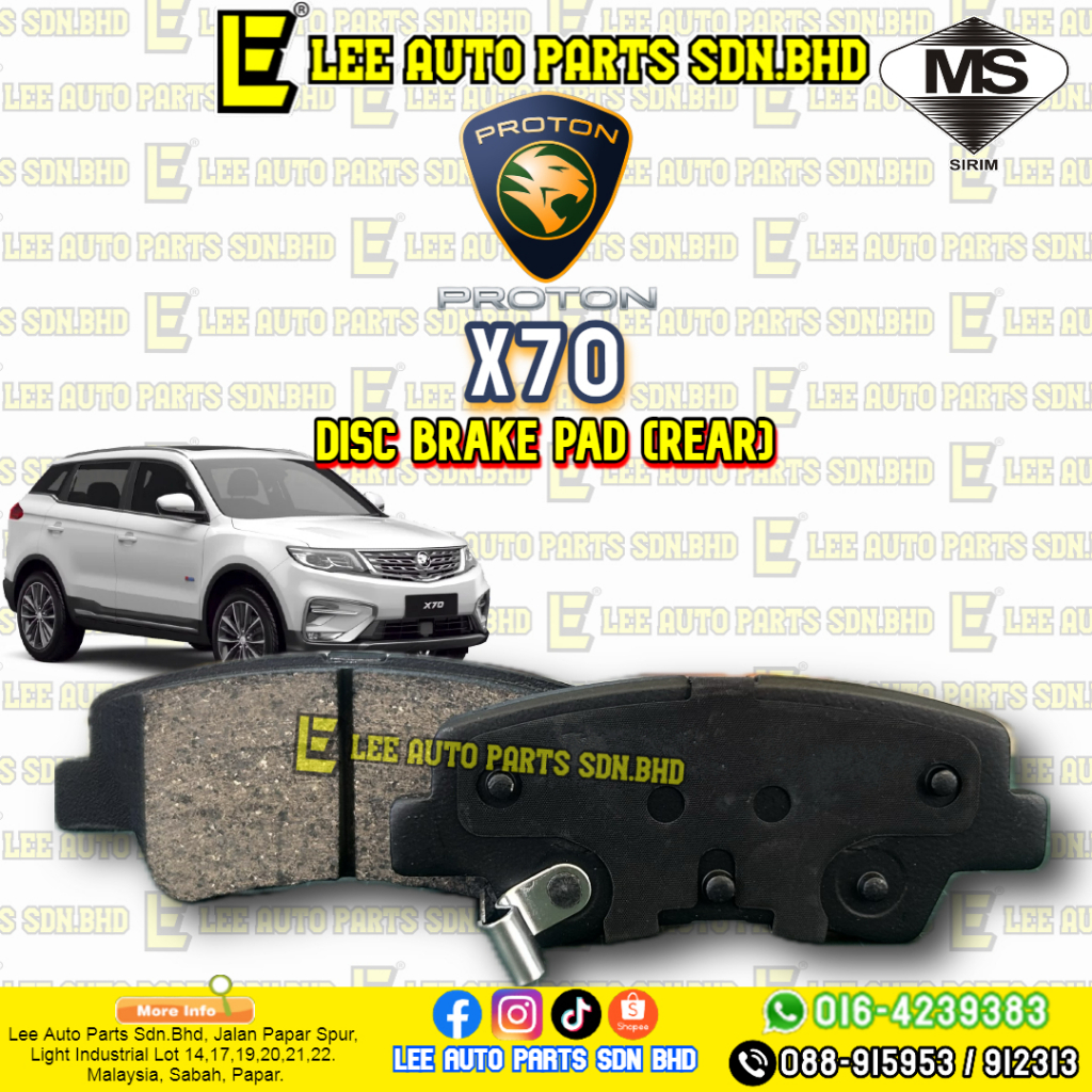 PROTON X70 REAR BRAKE PAD | Shopee Malaysia