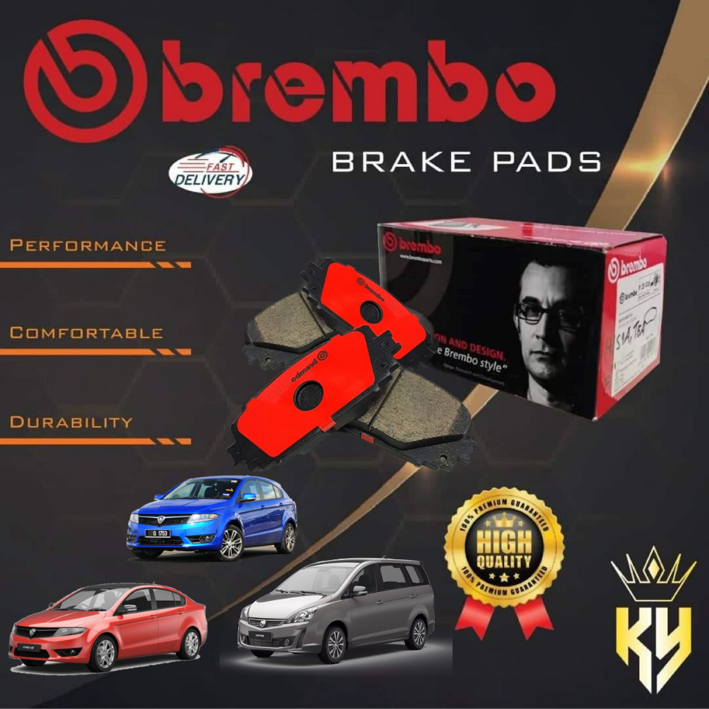 BREMBO CERAMIC BRAKE PAD PROTON PREVE, SUPRIMA S, PROTON EXORA 1.6 MPV ...