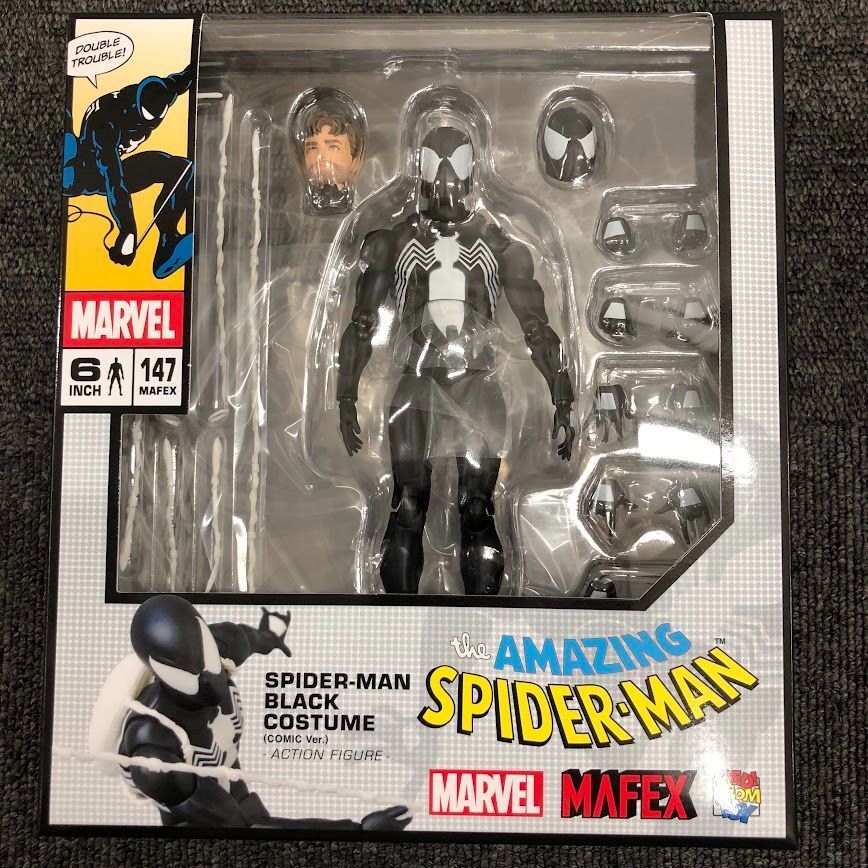 MAFEX MAFEX No.147 SPIDER-MAN BLACK COSTUME Spider-Man Black Costume ...