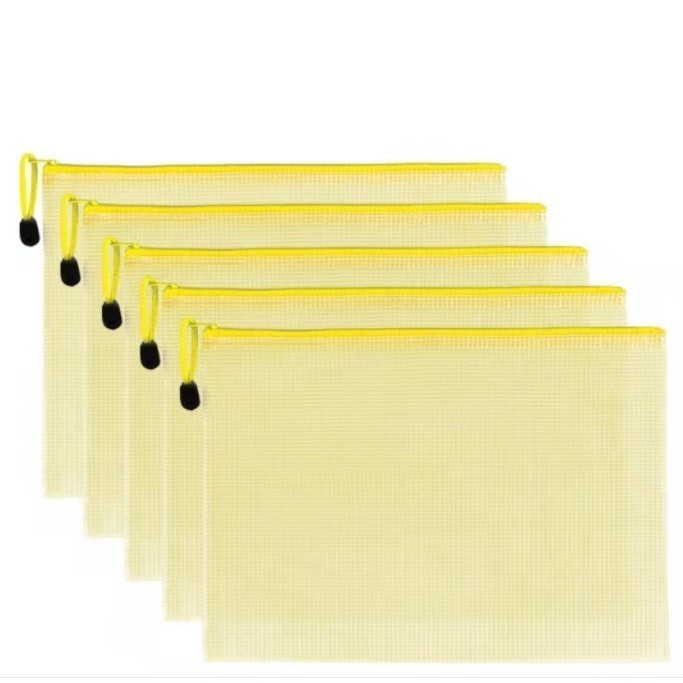 A4 Mesh Zipper Bag zipper file organizer pvc a4 zipper bag a4 file bag ...