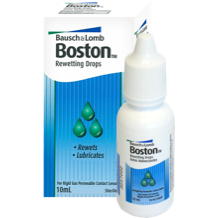 Bausch & Lomb Boston Rewetting Drops 10ml (For RGP Lens)(Exp: 09/2025 ...