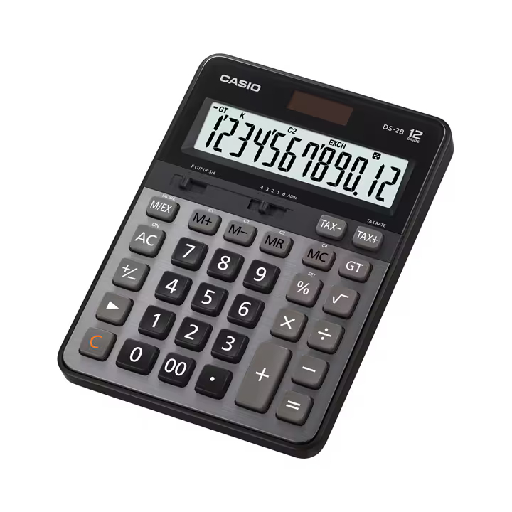 Casio Tax Calculator DS-2B 100% Original 12 Digit Heavy Duty Japan ...
