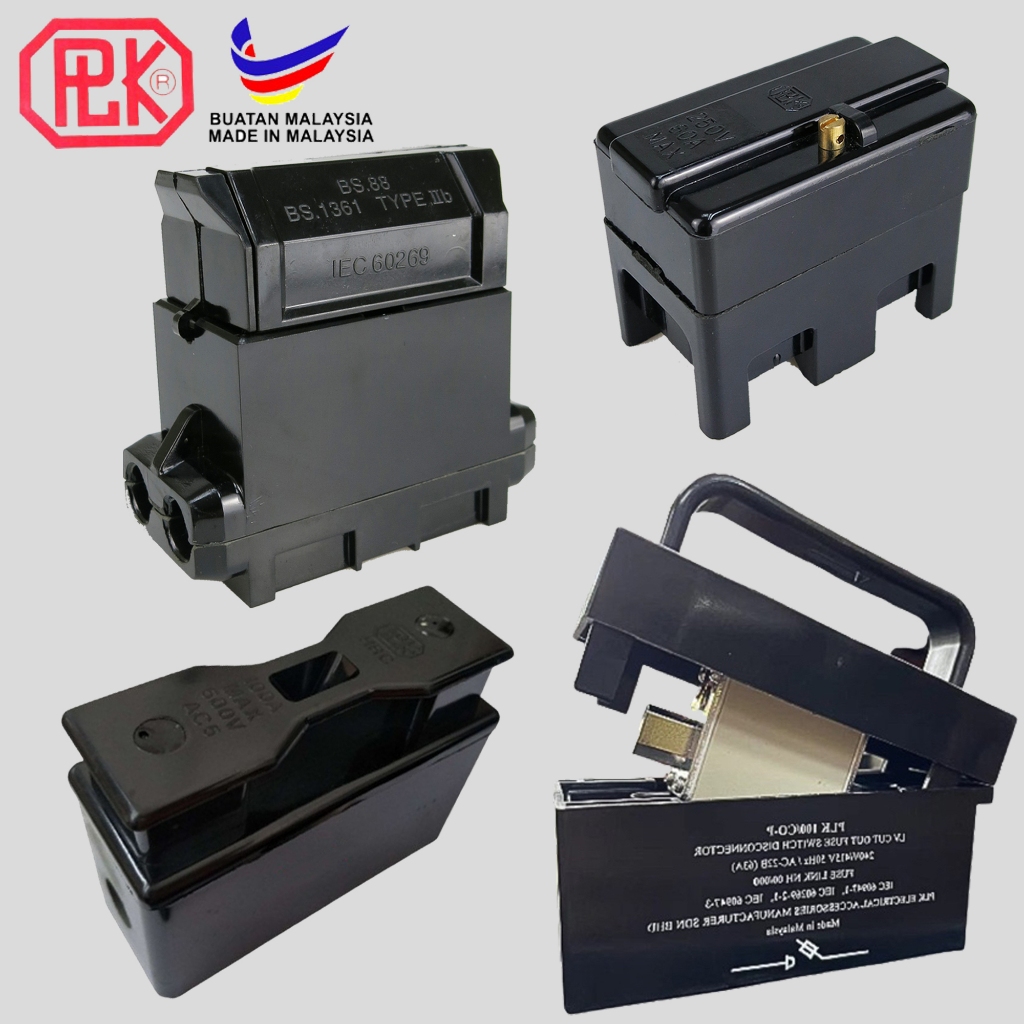 PLK Unit Pemutus Bekalan 60A 250V/100A 415V Cut Out Unit (Heavy Duty ...