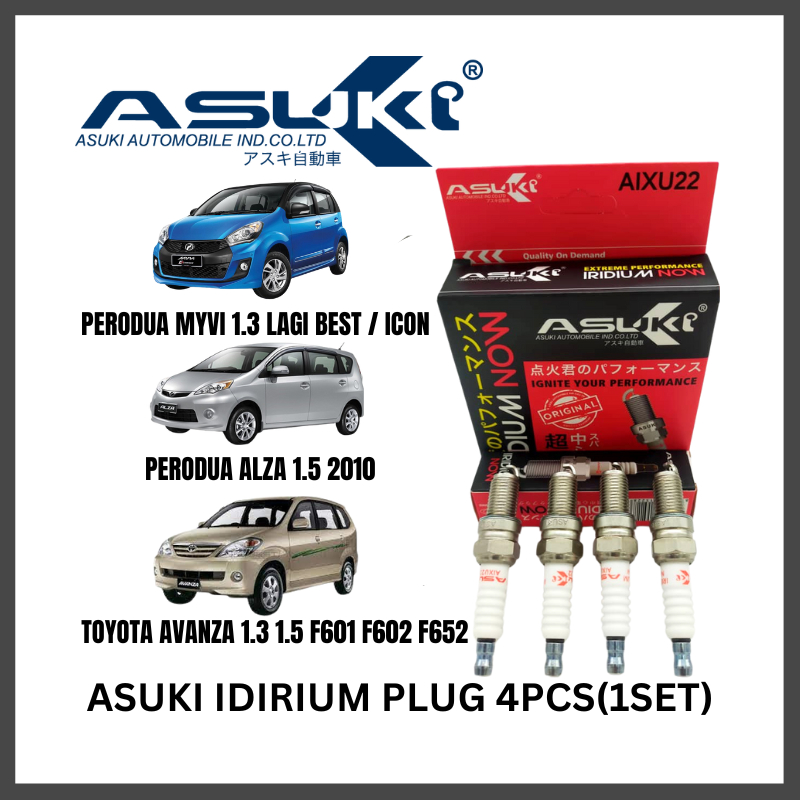 ASUKI Iridium Spark Plug Perodua Myvi Lagi Best Icon Alza 1.5 Toyota ...