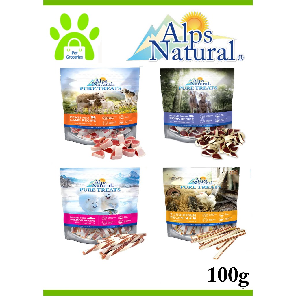 Alps Natural Dog Treats 100g ( Lamb / Salmon / Chicken ) | Shopee Malaysia