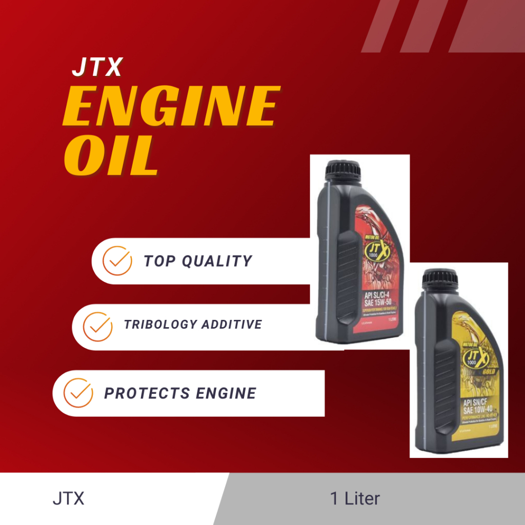 JTX Engine Oil Red/Gold 1 Liter | Shopee Malaysia