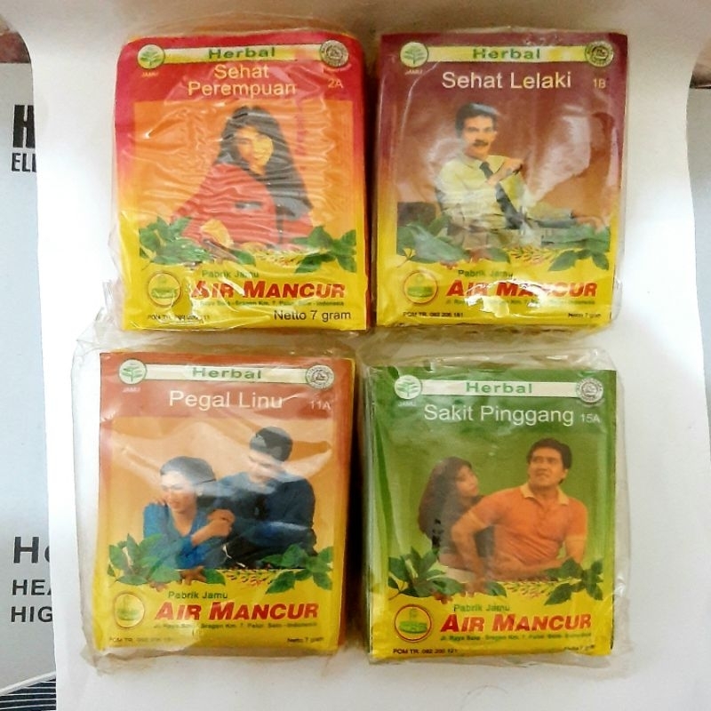 Jamu Pegal Linu, Sakit Pinggang, Sehat Lelaki, Sehat Perempuan (1 Pack ...