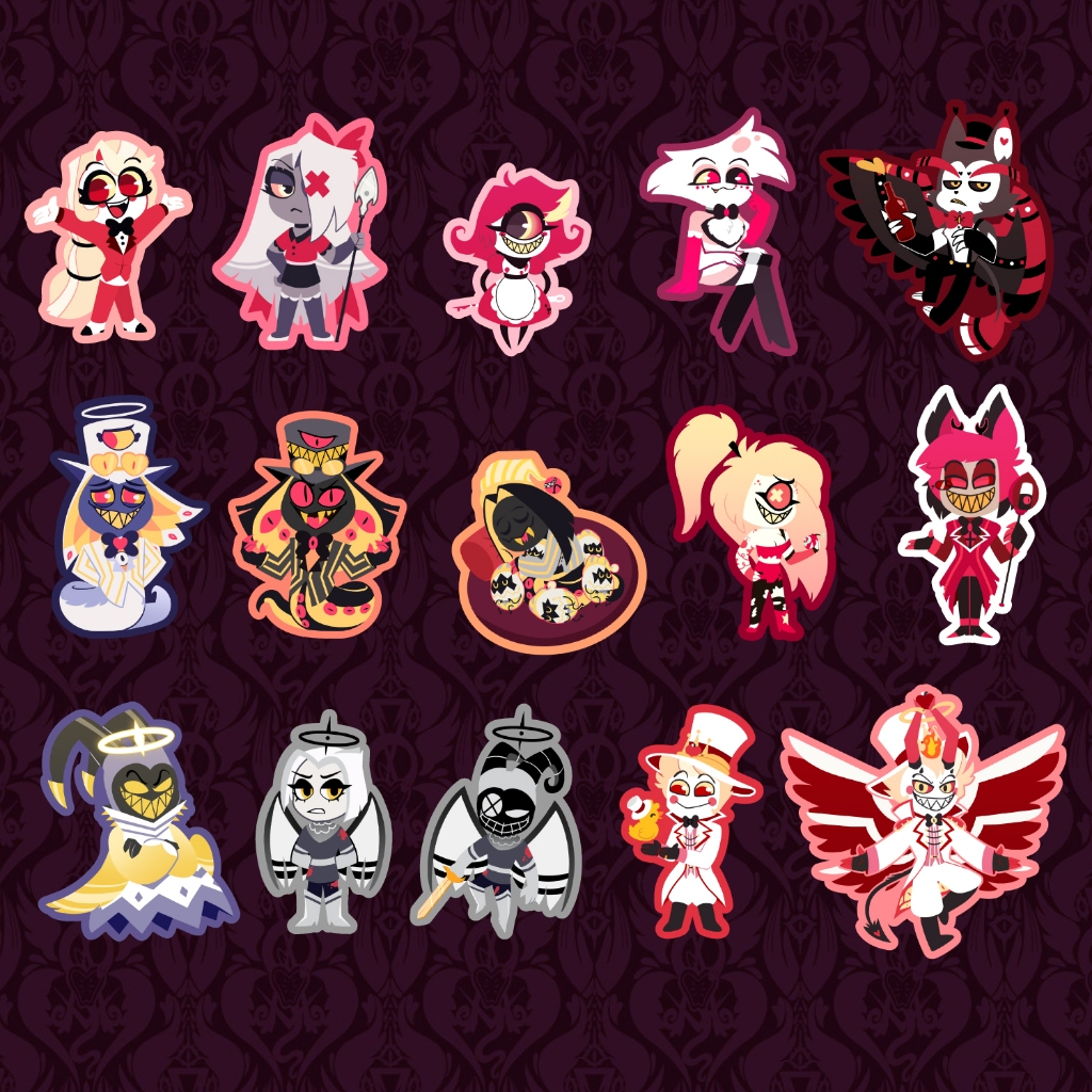 Hazbin Hotel Sticker | Waterproof Die Cut Stickers | Charlie Alastor ...