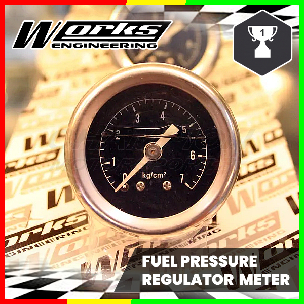 Works Engineering Universal Fuel Pressure Regulator Meter Gauge (Oil ...