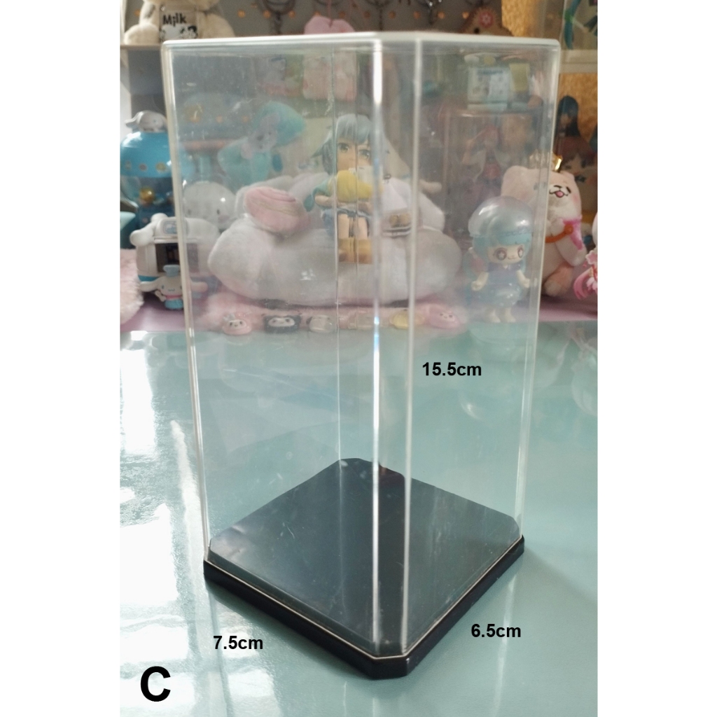 USED Daiso Japan Toy Figure Acrylic Display Storage Box Collection ...
