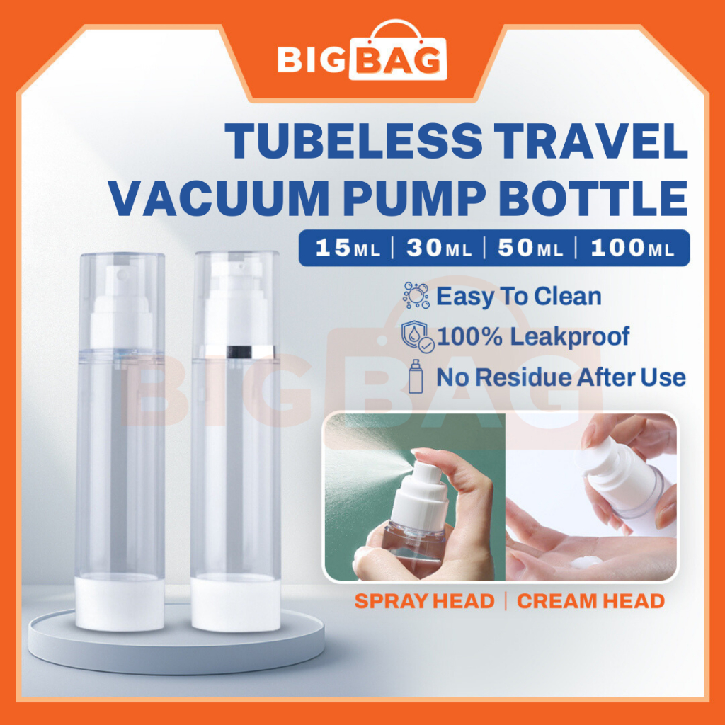 Travel Bottle Airless Pump Bottle Spray Bottle Botol Travel Pump Bottle ...