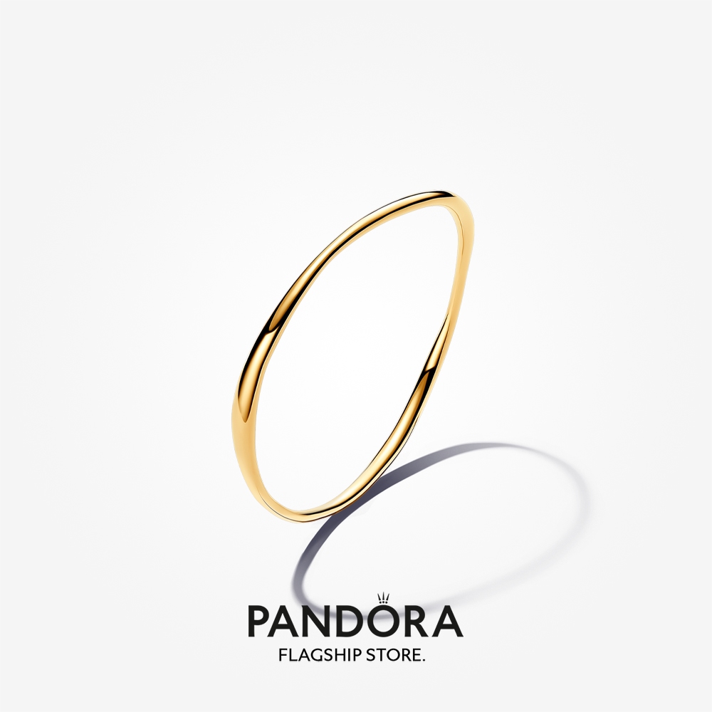 Pandora Essence 14k Gold Plated Organically Shaped Bangle | Shopee Malaysia
