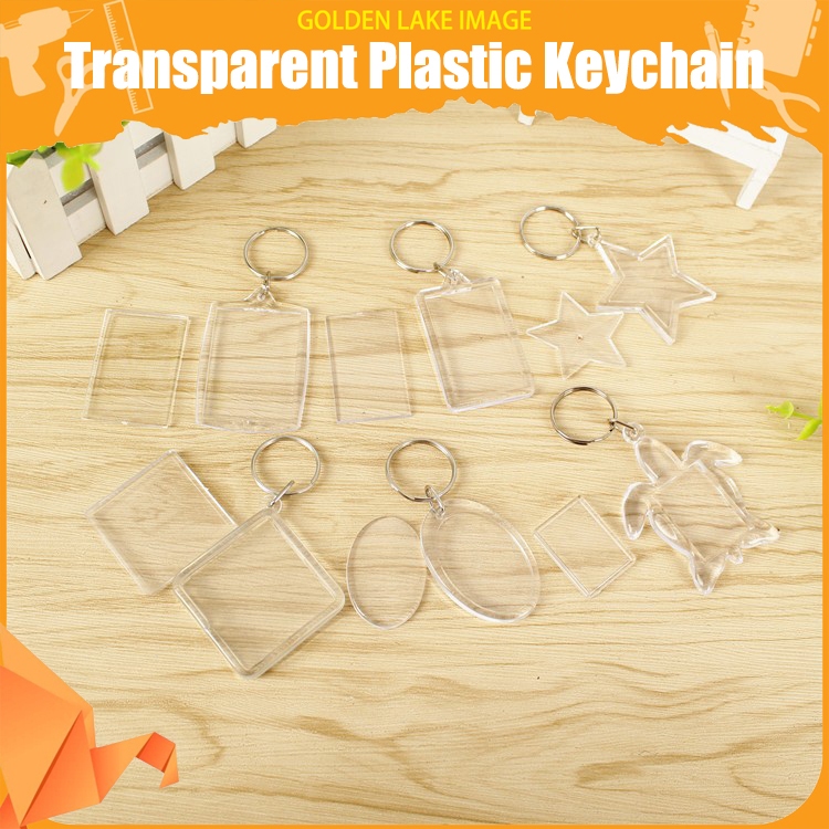 Acrylic Photo Insert Keychain Rectangle Square Circle Openable 1 Pcs ...