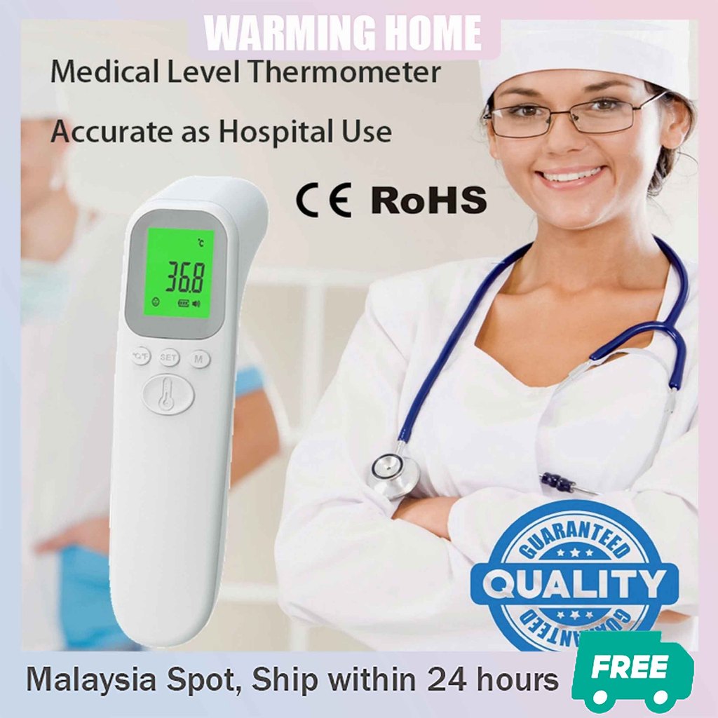 【Ready STOCK】 Infrared Forehead Thermometer Gun Termometer Digital Baby ...