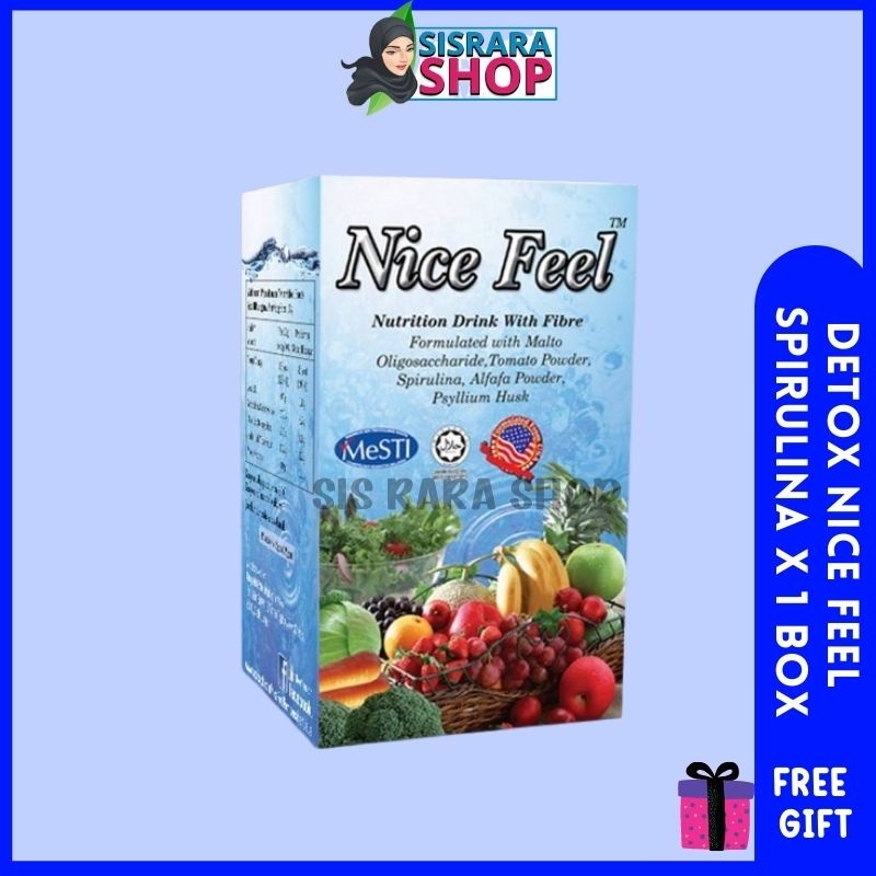 Exp: 2027~1 Box Nice Feel Detox Blue (Spirulina Original Flavour ...