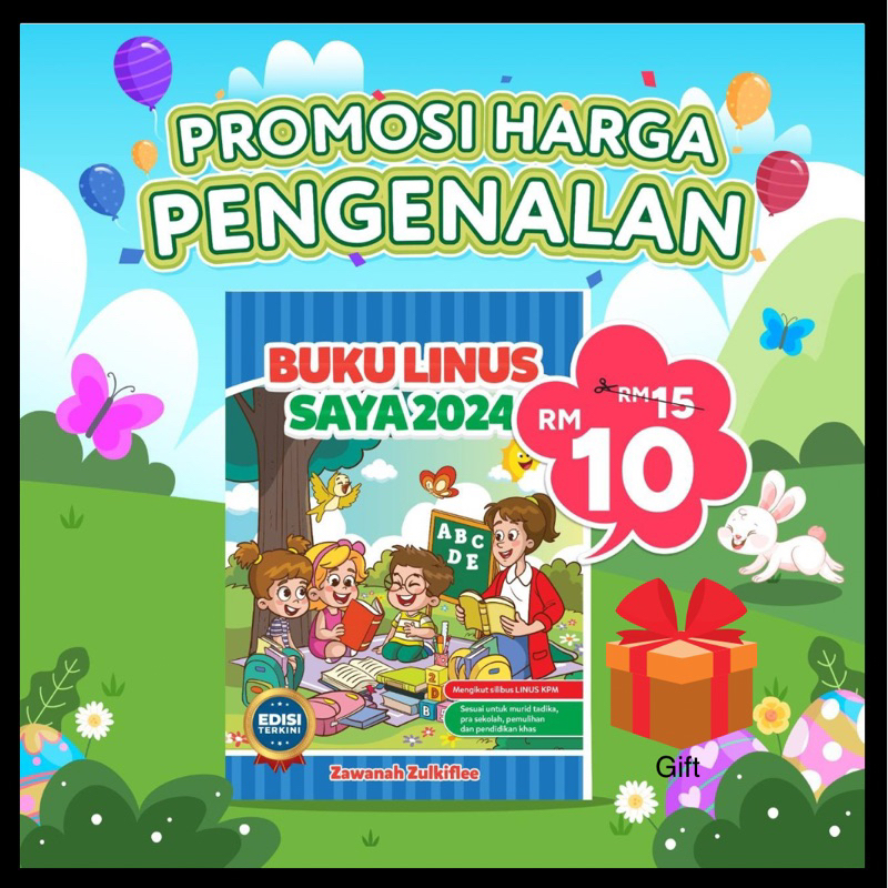 Buku Linus Saya by Cikgu Zawana | Prasekolah | Asas Membaca | Shopee ...