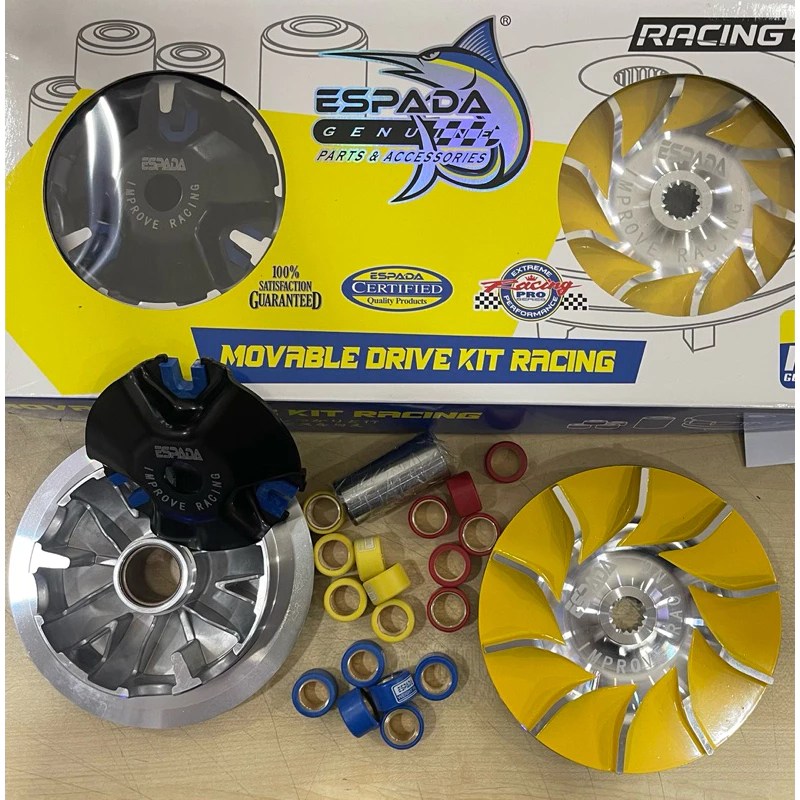 ESPADA RACING FRONT PULLY SET GIVE 18PCS ROLLER NVX V1 V2 NMAX V1 V2 ...
