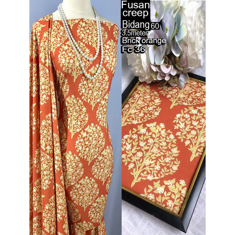 KAIN PASANG FUSAN CREAP PREMIUM EXCLUSIVE | Shopee Malaysia