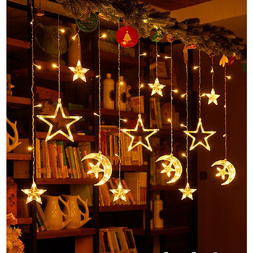 3.5M Moon Hug Star LED Deco Light Wedding Lampu Raya LED Bulan Lampu ...