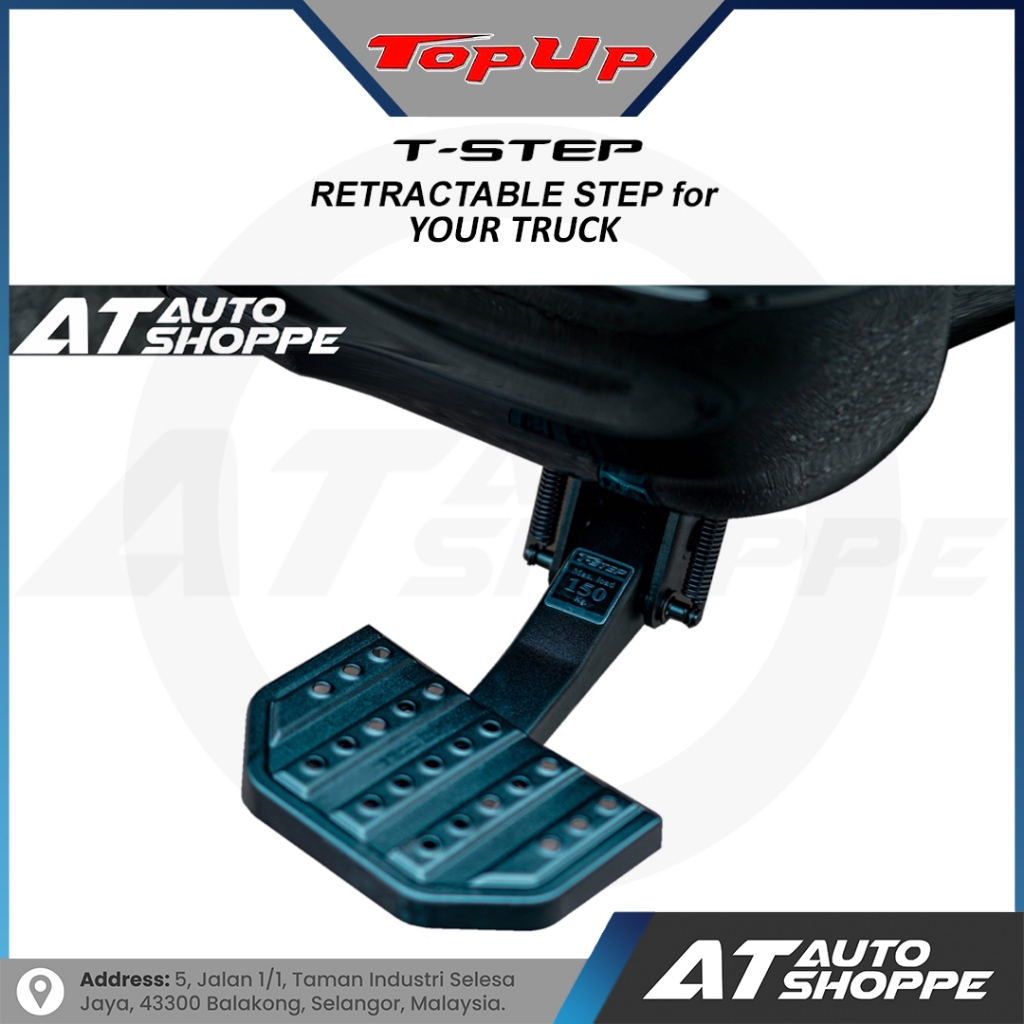 Top Up T Step Retractable Tailgate Step for Toyota Hilux, Ford Ranger ...