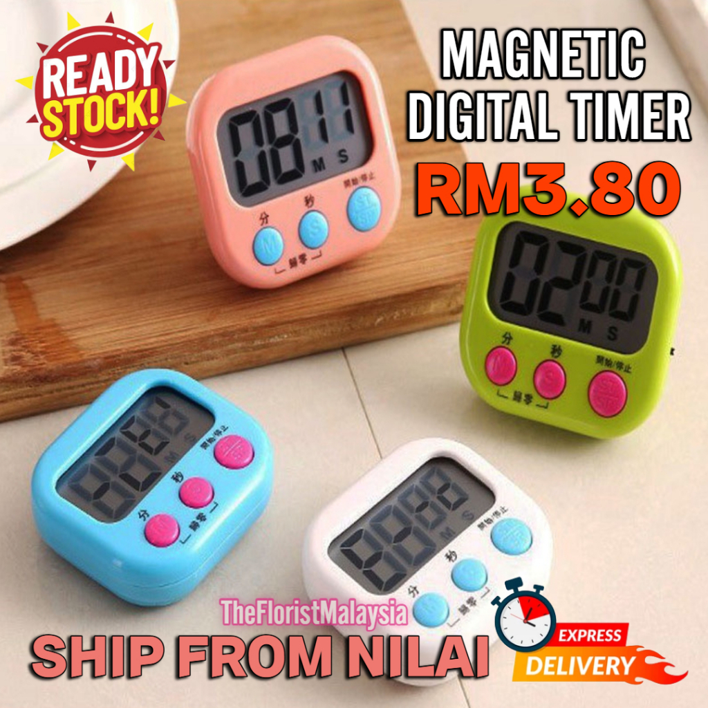🔥𝑹𝑬𝑨𝑫𝒀 𝑺𝑻𝑶𝑪𝑲🔥LCD Digital Kitchen Timer Cooking Baking Oven Timer Loud ...