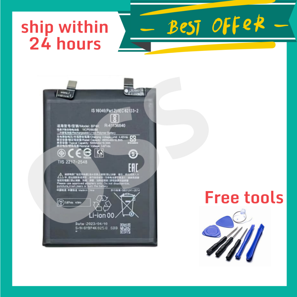 Redmi Note 12 Pro / Note 12T / Poco X5 Pro BP4K Battery | Shopee Malaysia