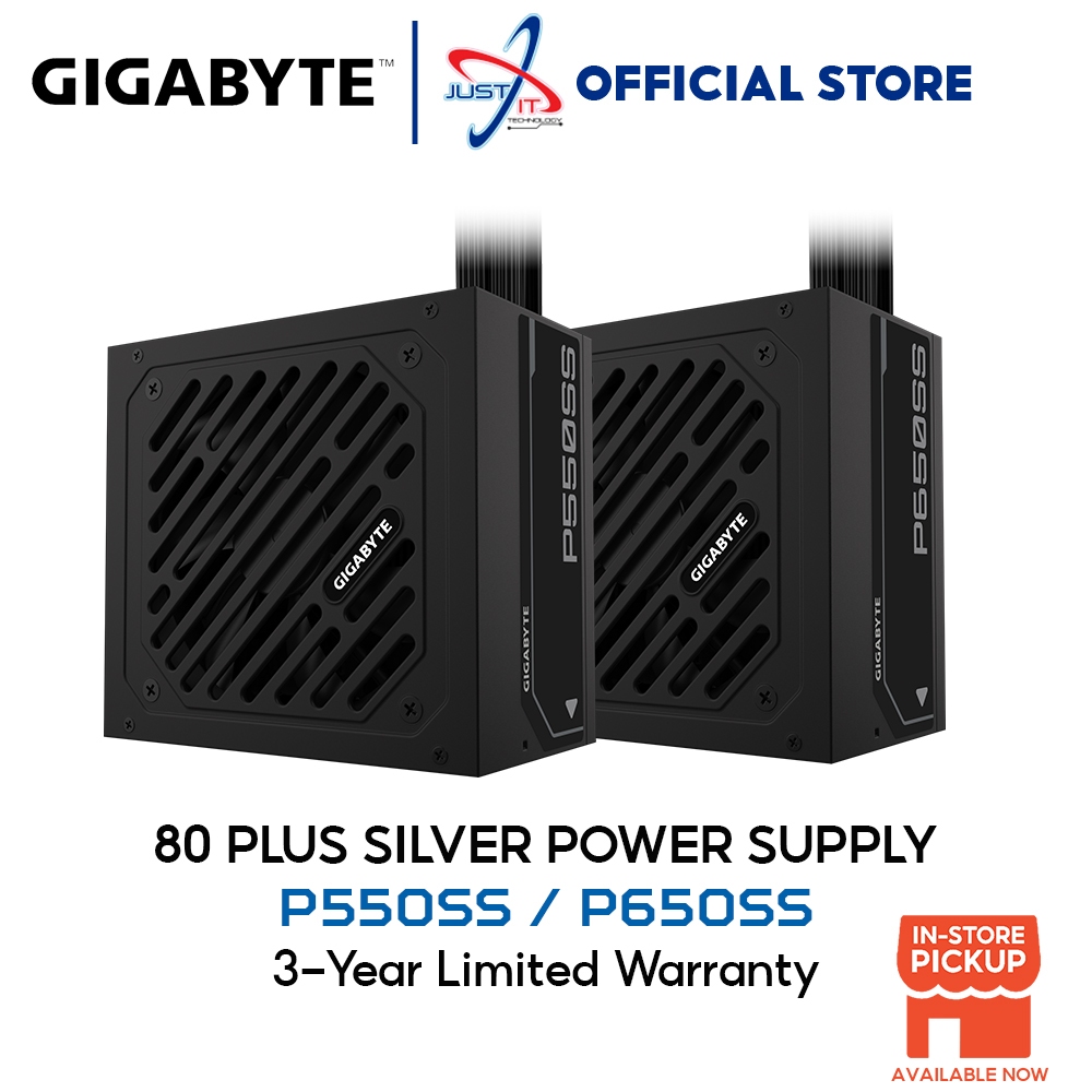GIGABYTE P550SS ( 550W ) / P650SS ( 650W ) 80PLUS SILVER POWER SUPPLY ...