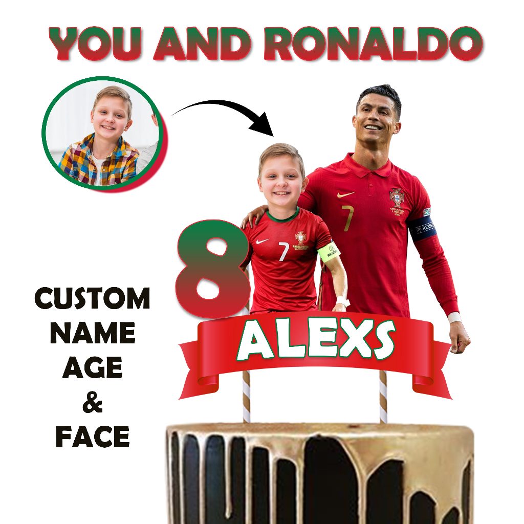 RONALDO CAKE TOPPER / DIGITAL CAKE TOPPER | Shopee Malaysia