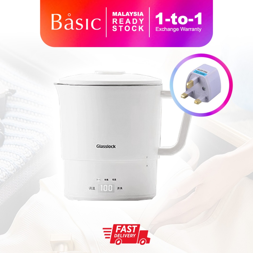 GLASSLOCK Korea Smart Foldable Kettle Food-Grade Portable Tea Pots ...