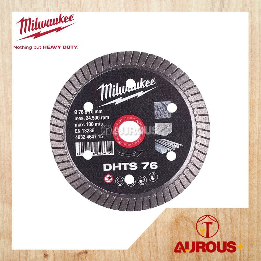 MILWAUKEE 3 INCH DIAMOND CUTTING BLADE 76MM X 10MM (4932-4647-15) 1 PC ...