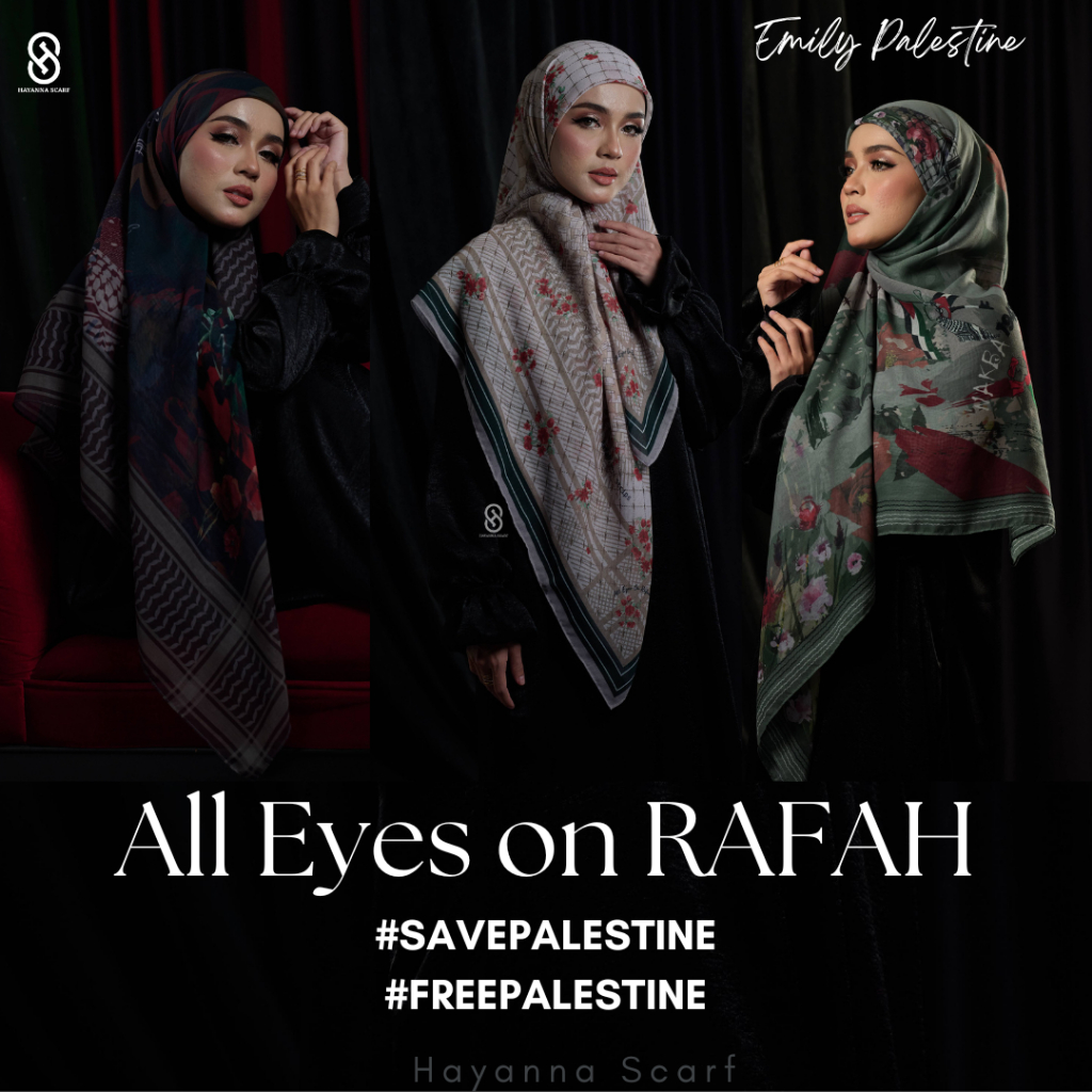 Bawal Palestine terbaru All eyes on rafah, Hayanna scarf #savepalestine ...