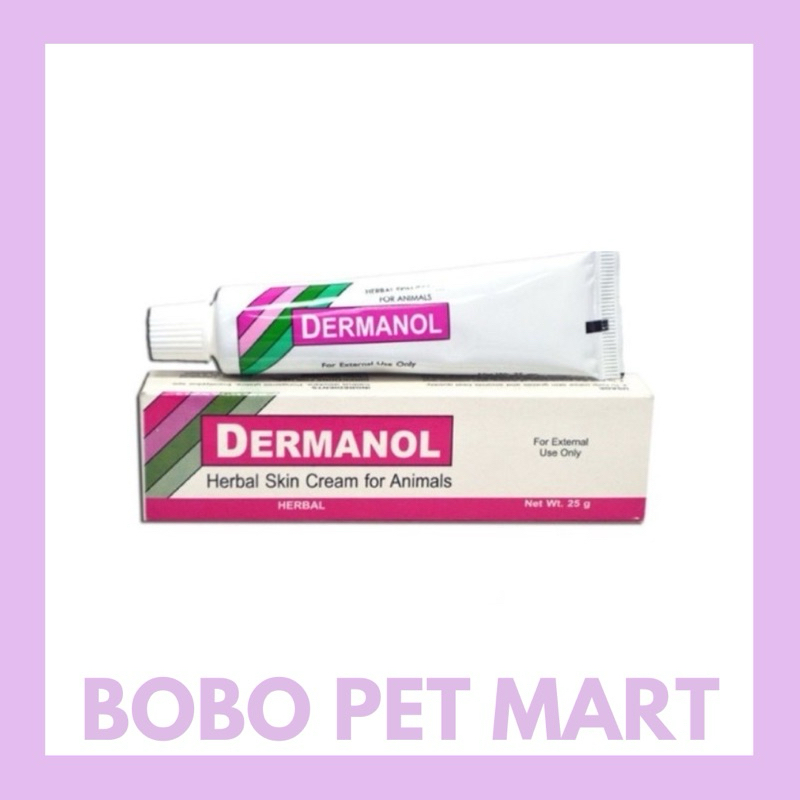 Dermanol Herbal Skin Cream for Animals / Krim Luka Kurap Fungus (Dog ...