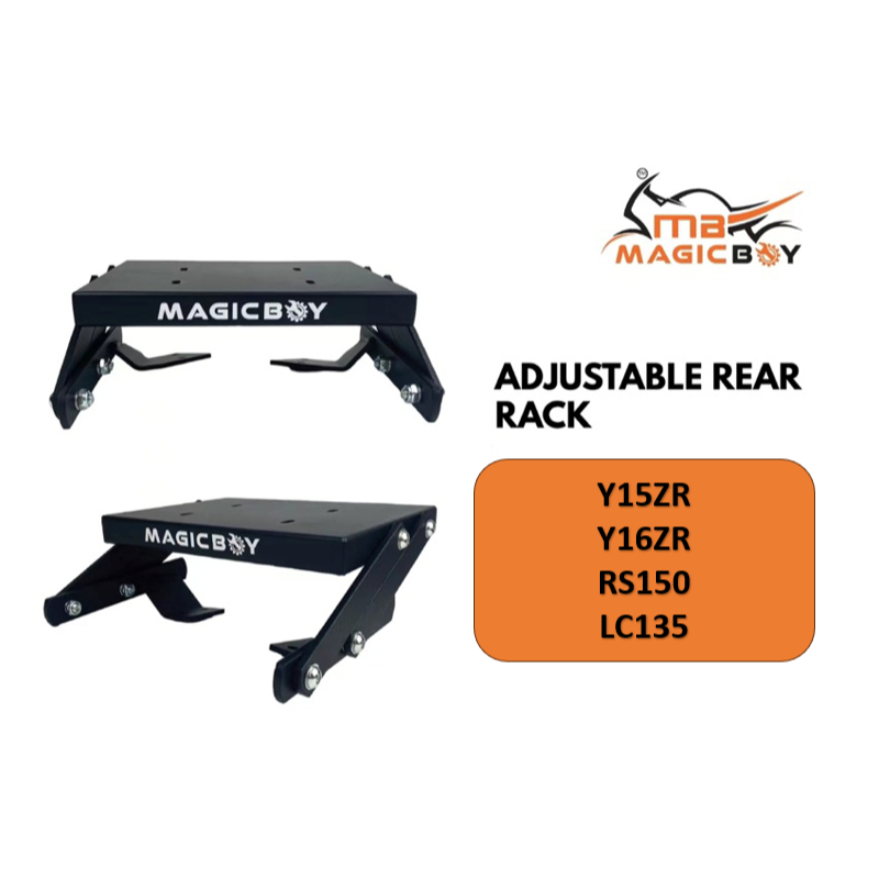 MAGIC BOY ADJUSTABLE REAR RACK REAR MONORACK RACK LIPAT Y16 Y15 LC135 ...